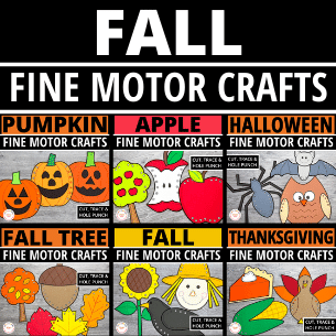 Fall Fine Motor Crafts BUNDLE – Early Learning Ideas