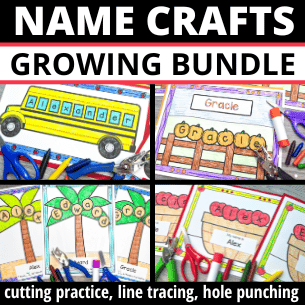 Name Craft BUNDLE – Early Learning Ideas