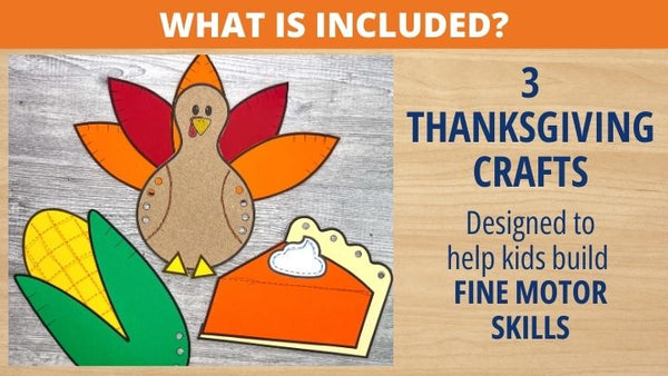 Thanksgiving Fine Motor Crafts – Early Learning Ideas