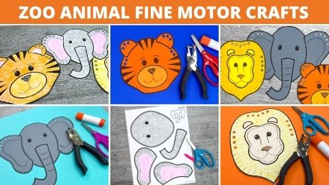 Animal Crafts & Fine Motor Activities Bundle – Early Learning Ideas
