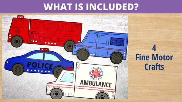 Community Helpers Crafts and Fine Motor Activities – Early Learning Ideas