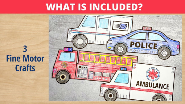 Community Helpers Crafts and Fine Motor Activities – Early Learning Ideas