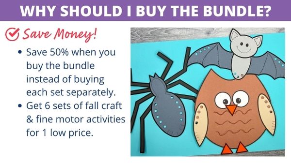 Fall Fine Motor Crafts BUNDLE – Early Learning Ideas