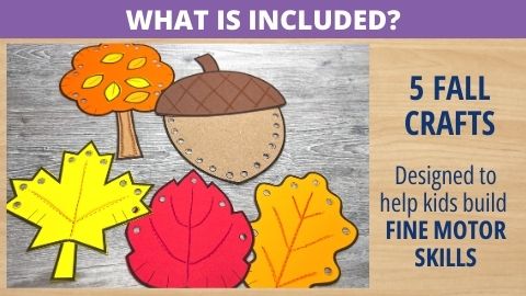 Fall Tree Fine Motor Crafts – Early Learning Ideas