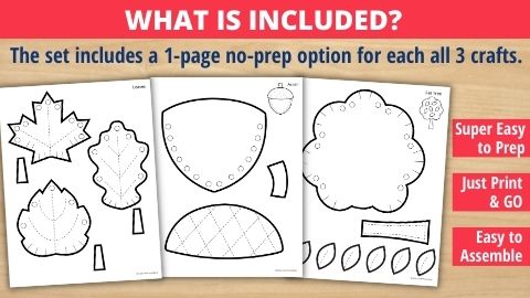 Fall Tree Fine Motor Crafts – Early Learning Ideas