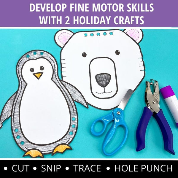 Penguin and Polar Bear Craft – Early Learning Ideas