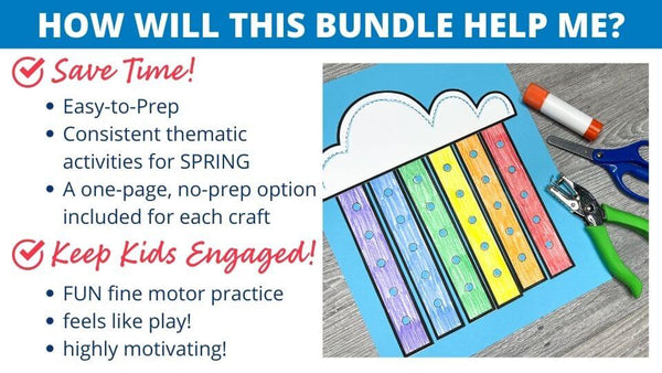 Spring Fine Motor Crafts Bundle – Early Learning Ideas