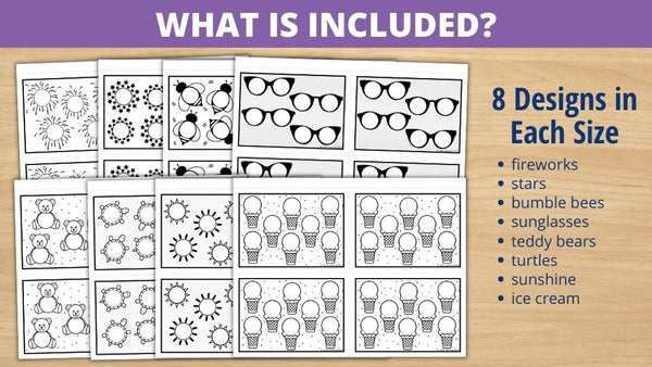 Summer Dot Sticker Fine Motor Task Cards – Early Learning Ideas