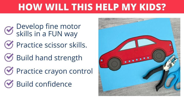 Transportation Crafts and Fine Motor Activities – Early Learning Ideas