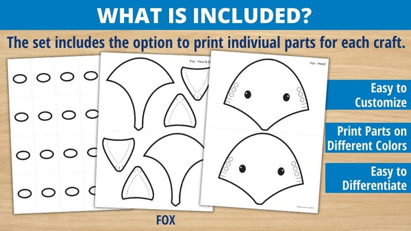 Forest Woodland Animal Fine Motor Crafts – Early Learning Ideas