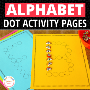 Alphabet Dot Activity Sheets – Early Learning Ideas