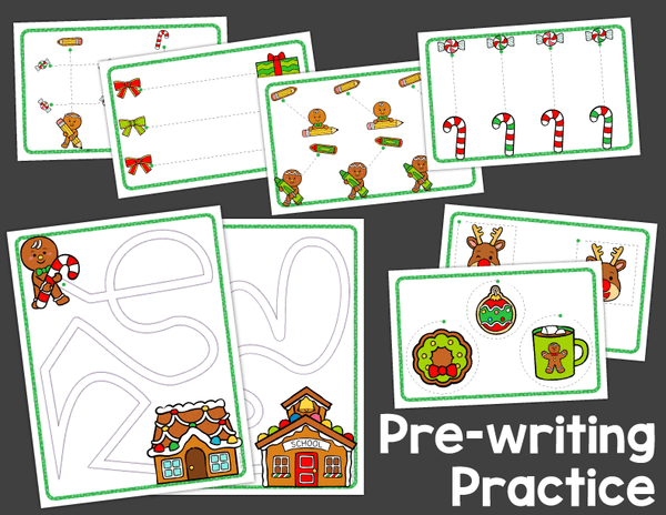 Christmas & Holiday Fine Motor Activity Set – Early Learning Ideas