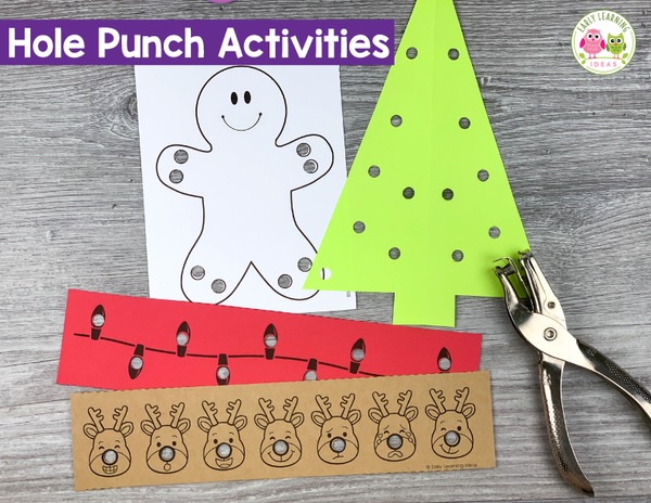Christmas & Holiday Fine Motor Activity Set – Early Learning Ideas