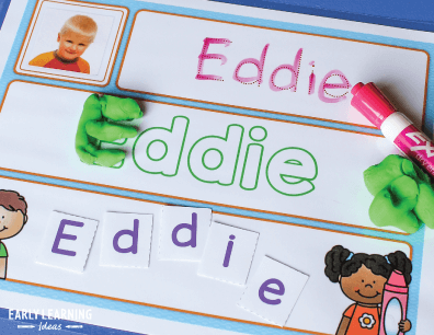 Editable Name Practice Mats – Early Learning Ideas