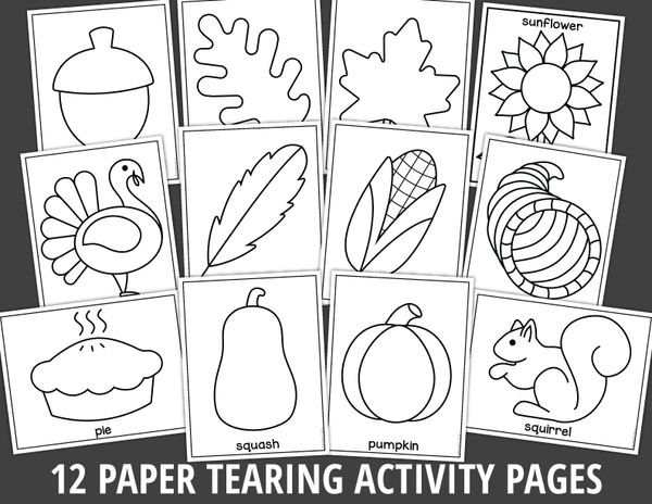November and Thanksgiving Fine Motor Activities – Early Learning Ideas