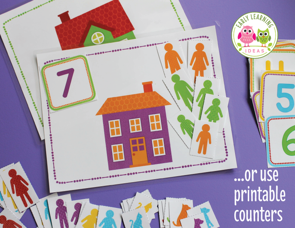 All About Me Family Counting Activity – Early Learning Ideas
