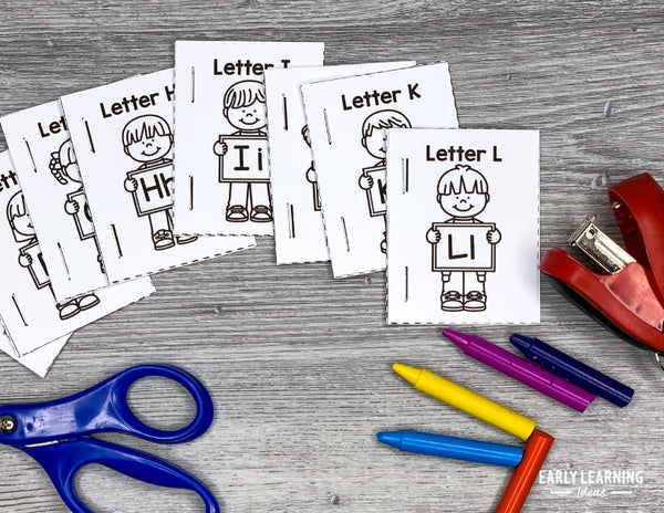 Alphabet Fine Motor Books and Cutting Practice Letter Books – Early ...
