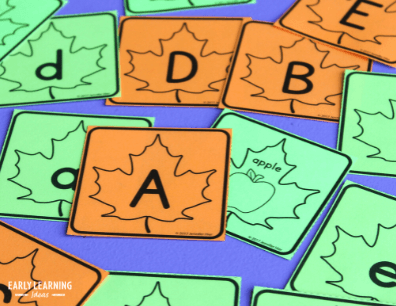 Fall Leaves Alphabet & Beginning Sound Activty – Early Learning Ideas
