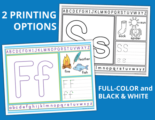 Alphabet Activity Mats – Early Learning Ideas