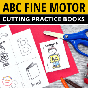 Alphabet Fine Motor Books and Cutting Practice Letter Books – Early ...