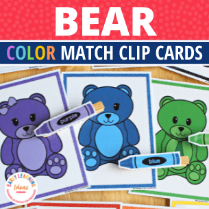 Color Matching Bears Activity – Early Learning Ideas