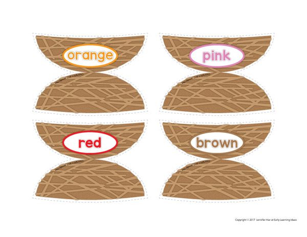 Bird Color Sorting Activity – Early Learning Ideas