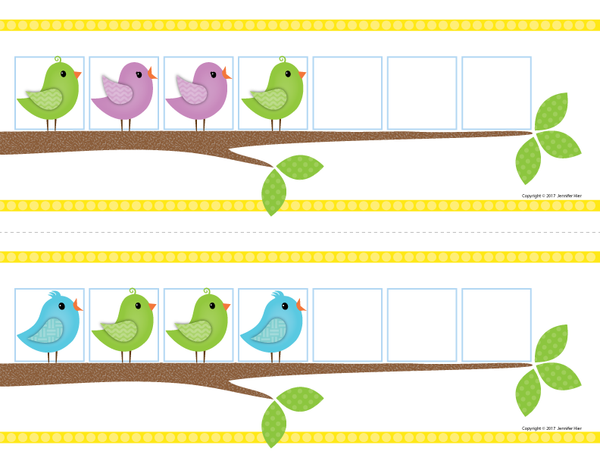 Bird Patterning Activity – Early Learning Ideas