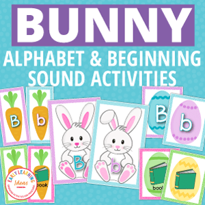 Bunny Alphabet and Beginning Sound Matching Activity – Early Learning Ideas
