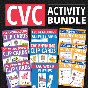 CVC Word Family Activities Mega Bundle – Early Learning Ideas