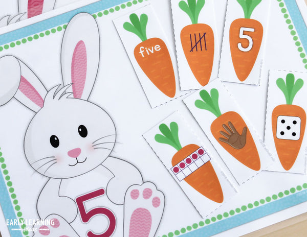 Bunny 1-10 Number and Counting Activities – Early Learning Ideas