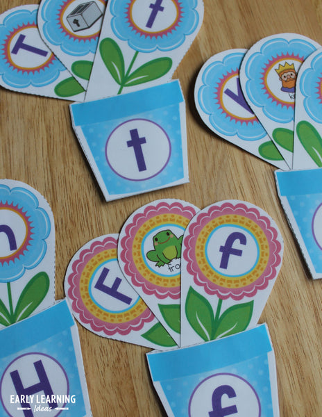 Flower Alphabet and Beginning Sound Activity – Early Learning Ideas