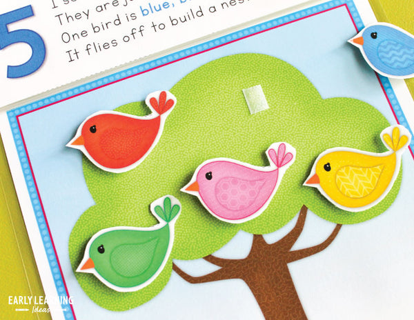 Bird Interactive Counting Book – Early Learning Ideas