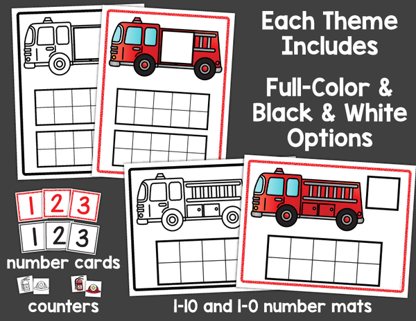 Counting and Number Mats for the Year – Early Learning Ideas