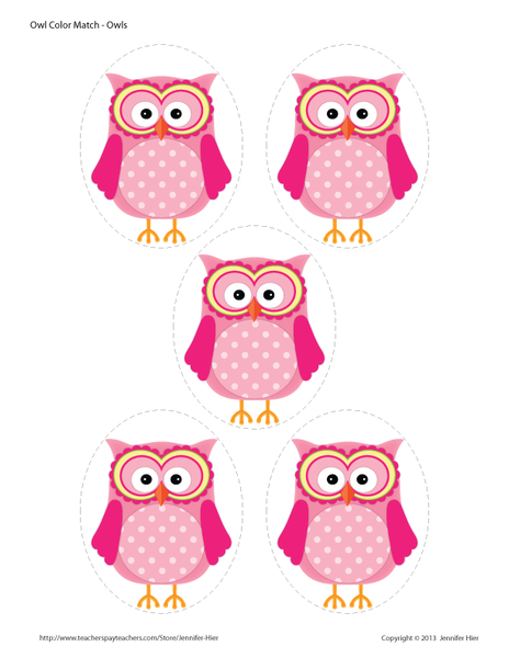 Owl Color Match & Size Sorting Activity – Early Learning Ideas