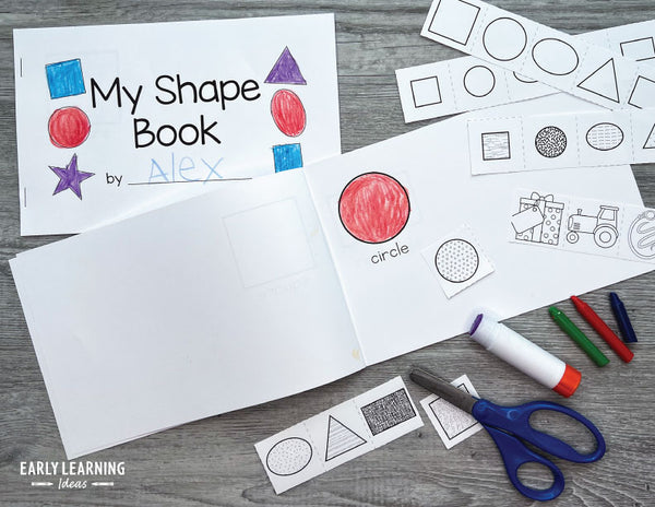 Make Your Own Shape Book Activity – Early Learning Ideas