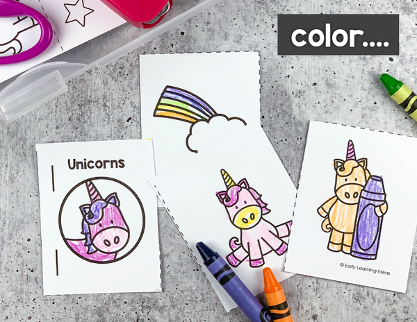 Scissor Practice Set 2 | Cutting Practice Mini Books – Early Learning Ideas