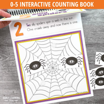 Five Silly Spiders Interactive Counting Book – Early Learning Ideas