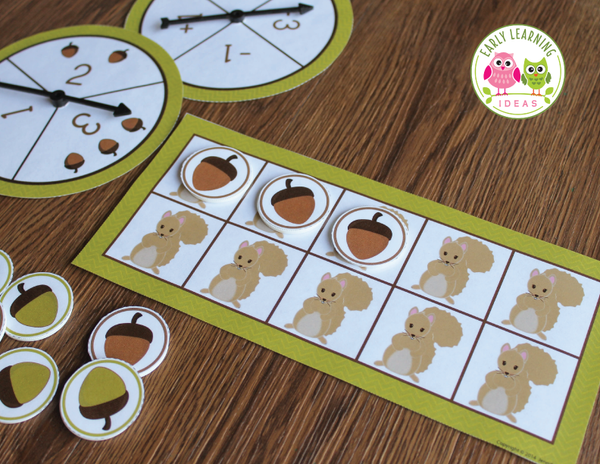 Squirrel & Acorn Math Activities – Early Learning Ideas