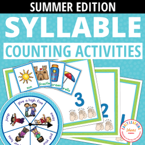 Counting Syllables - Hands- On Phonological Awareness Activities - Sum ...