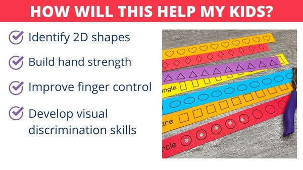 Shape Hole Punch Strips – Early Learning Ideas