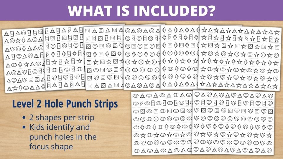 Shape Hole Punch Strips – Early Learning Ideas