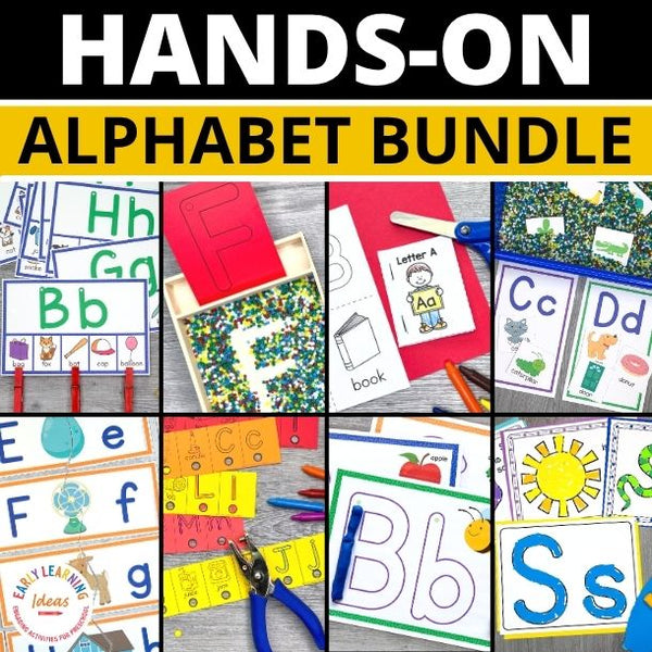 Hands-on Alphabet Activity Bundle – Early Learning Ideas