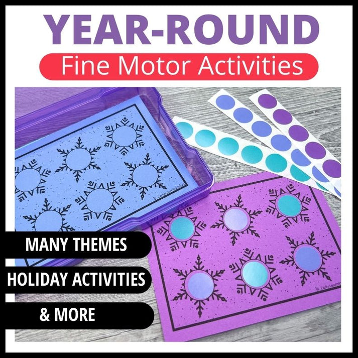 Dot Sticker Task Card Bundle – Early Learning Ideas