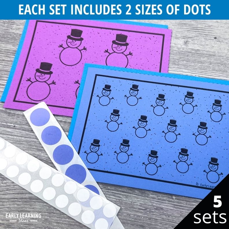 Dot Sticker Task Card Bundle – Early Learning Ideas