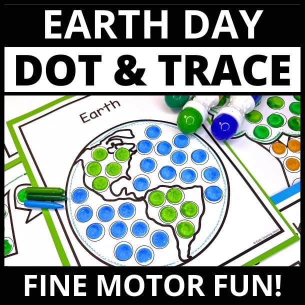 Earth Day Dot Marker Painting – Early Learning Ideas