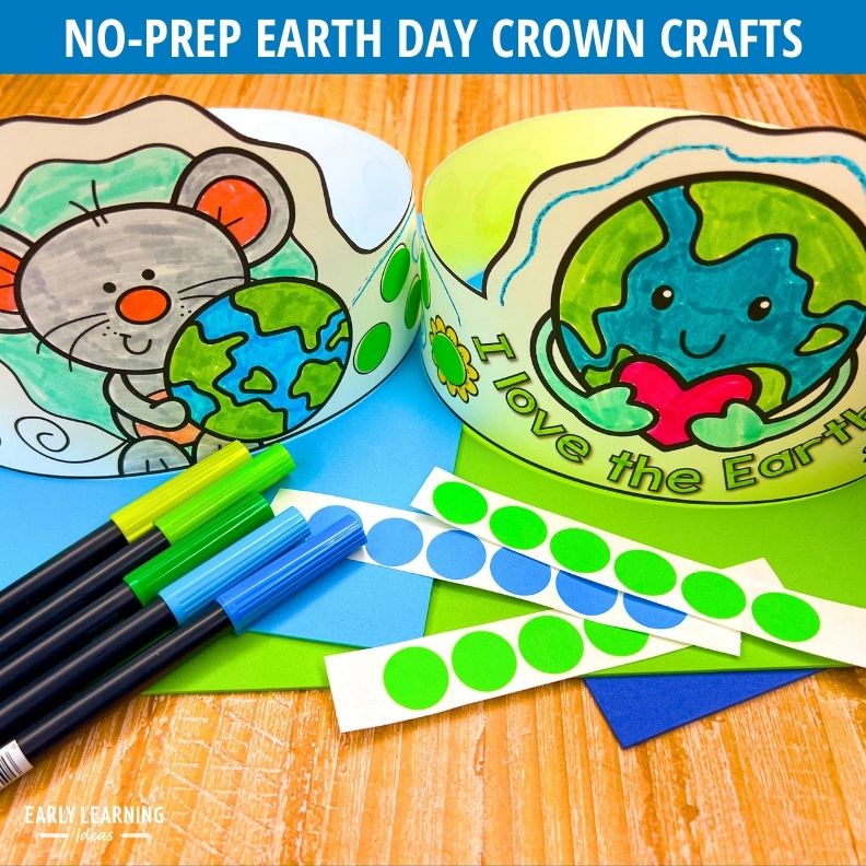Earth Day Headband Crown – Early Learning Ideas