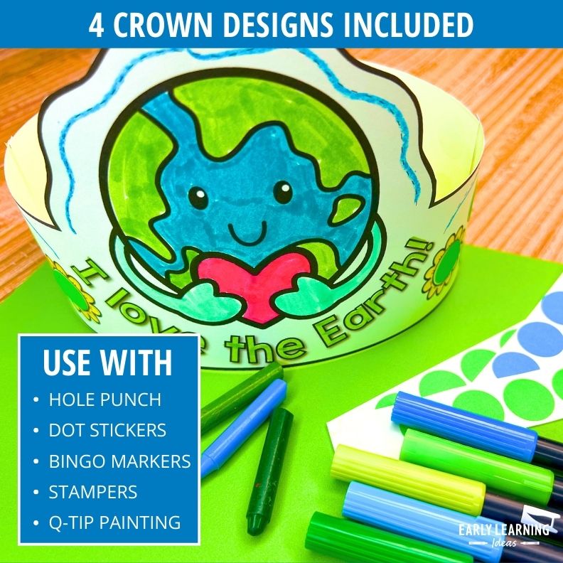 Earth Day Headband Crown – Early Learning Ideas