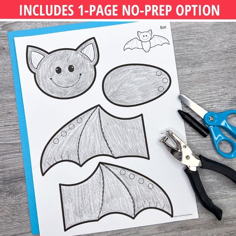 Halloween Bat Spider & Owl Fine Motor Crafts – Early Learning Ideas