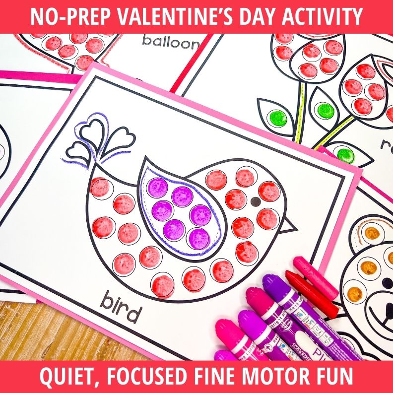 Valentine's Day Dot Marker Activities – Early Learning Ideas