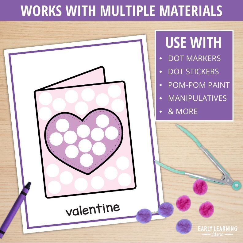 Valentine's Day Dot Marker Activities – Early Learning Ideas